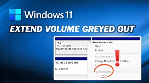 Solved Extend Volume Greyed Out In Windows Youtube