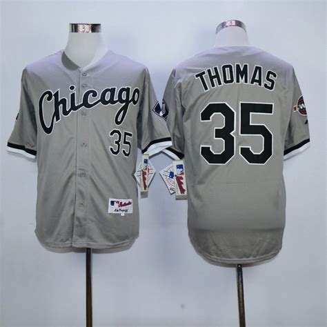 Frank Thomas Chicago White Sox Grey Throwback Jersey