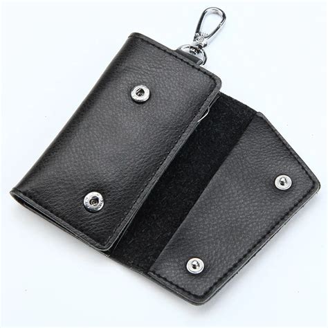 LLavero De Cuero Genuino Para Hombre Organizador De Llaves Bolsa Para