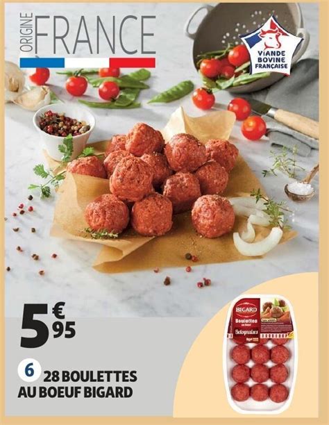 28 Boulettes Au Boeuf Bigard Promotie Bij Auchan