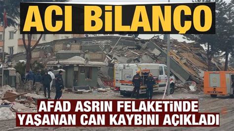 AFAD depremlerde hayatını kaybedenlerin sayısını açıkladı Haber 7 GÜNCEL