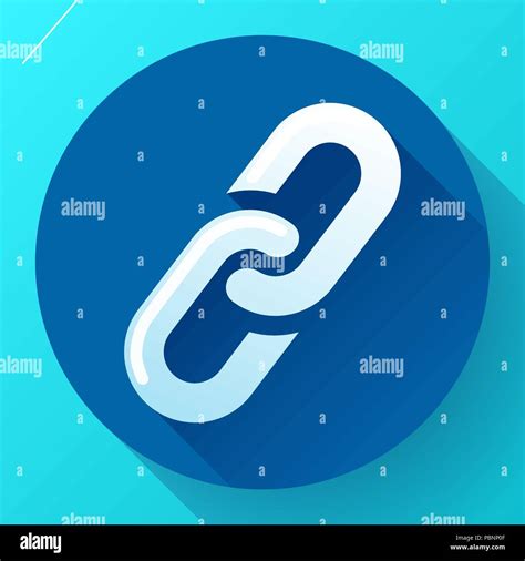 Link Icon Hyperlink Chain Symbol Link Vector Flat Illustration Stock