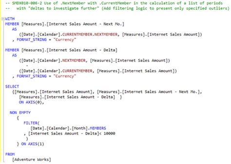 stairway to mdx level 10 “relative” member functions currentmember prevmember and