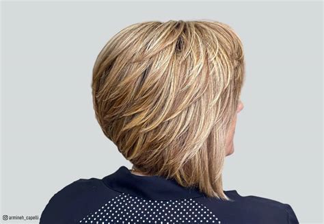 Medium Layered Angled Bob Hairstyles