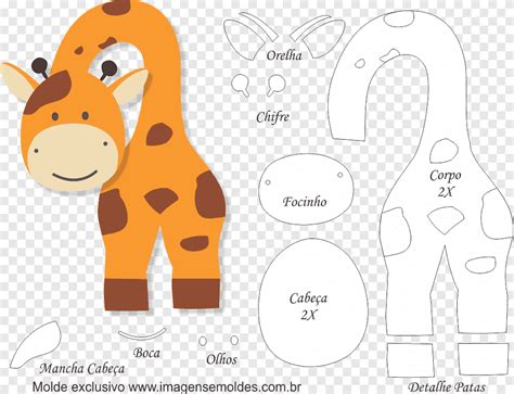 Moldes Para Hacer Jirafas De Fieltro Paso A Pasoconmoldes In Fd