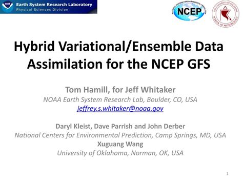ppt hybrid variational ensemble data assimilation for the ncep gfs powerpoint presentation