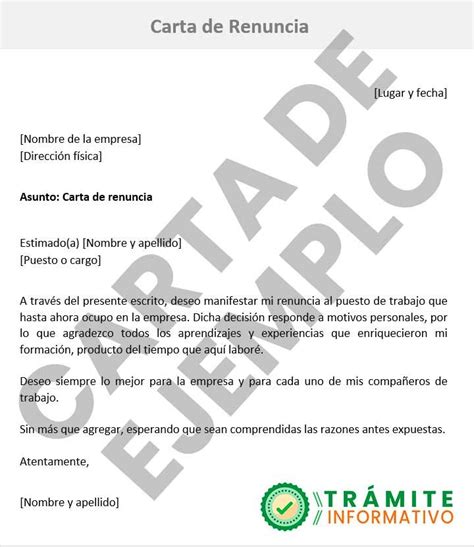 Formato Carta De Renuncia Laboral Voluntaria The Best Porn Website