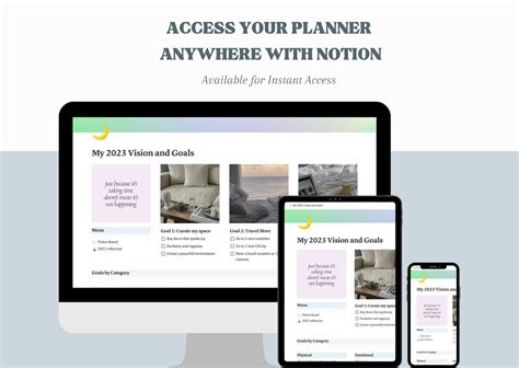 Notion 2023 Goal Template Notion Dashboard All In One Notion Template