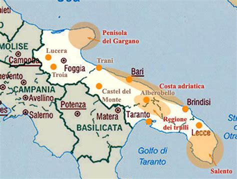 Cartina Di Puglia