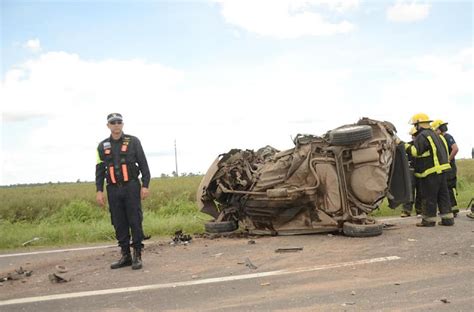 RUTA 11 MARGARITA BELÉN MUERE UN REMISERO EN TRIPLE CHOQUE