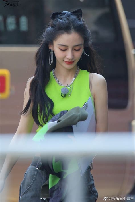 杨颖白鹿和陈卓璇录制奔跑吧路透