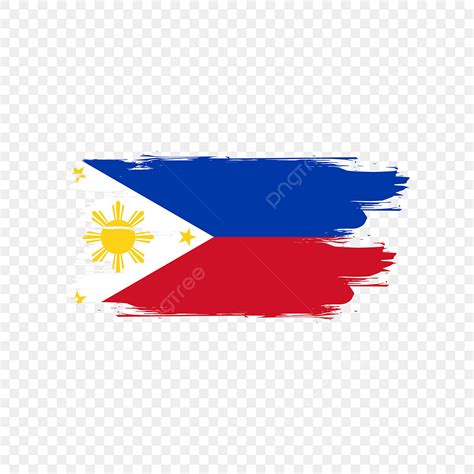 Flag Philippines Clipart Hd PNG Philippines Flag Painted Brush