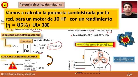 Calculo de potencia y corriente de motor trifásico YouTube