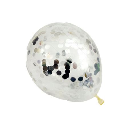 Duże Balony Srebrne Ze Srebrnym Konfetti Urodziny Balon Dekoracja