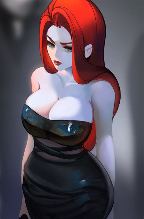 Rule 34 1girls 2022 Absurd Res Big Breasts Blue Eyes Cinderone Cleavage Dress Female Female