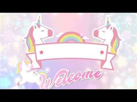 Cute Intro Template No Text For Unicorn Lovers Cute Intros