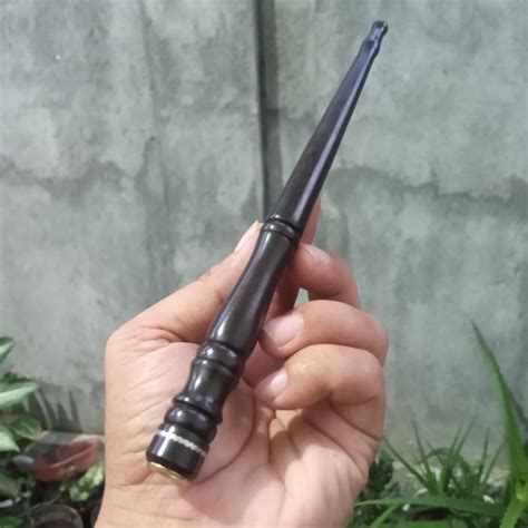 Jual Once Pipa Rokok Kayu Galih Kelor Hitam Profil Cm Shopee Indonesia