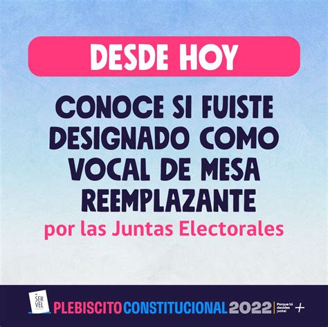 Servicio Electoral On Twitter IMPORTANTE Conoce Si Fuiste Designado
