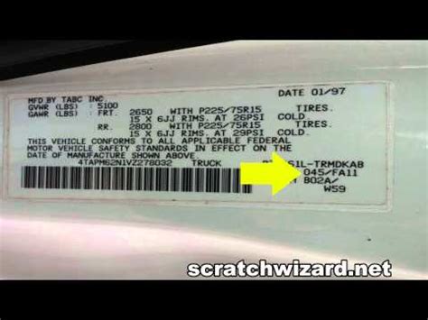 Toyota Camry Paint Color Code