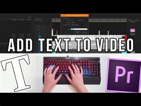 How To Add A Text In Adobe Premiere Pro Youtube