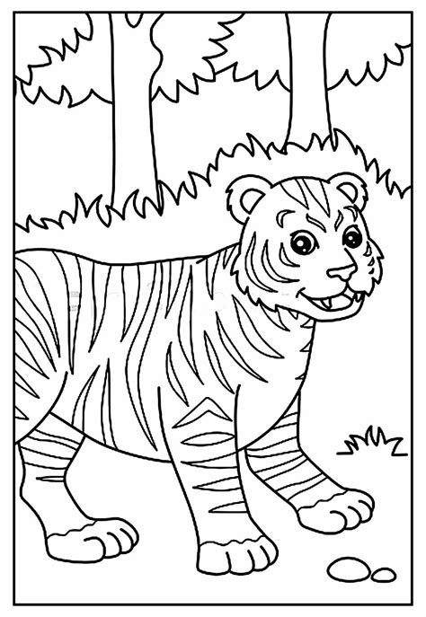 Desenhos De Tigre Para Colorir E Imprimir Pinte Online