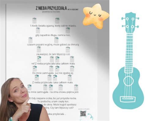 Z nieba przyleciała tekst i chwyty na ukulele Muzykat muzykalnie