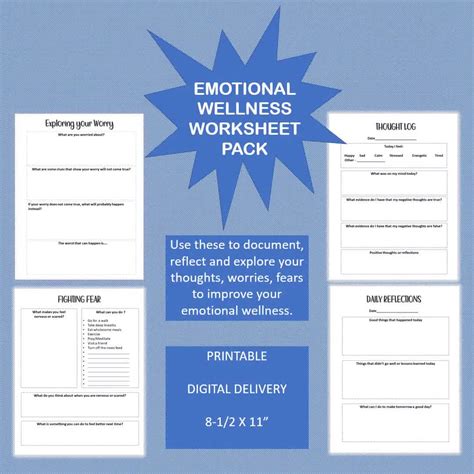 Free Printable Mental Health Worksheets PDF WolffMann Wellness