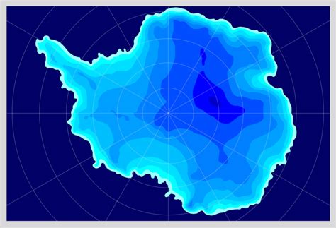 Capa de hielo en la Antártida periodo glacial Tamaño completo Gifex