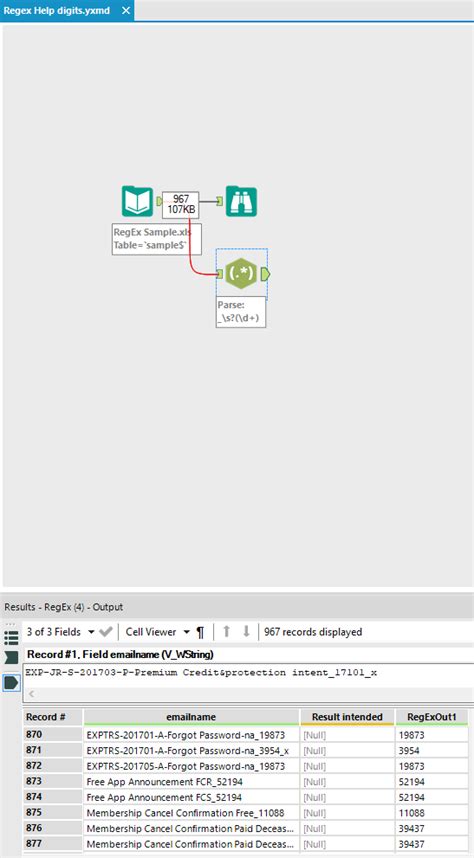 solved regex help alteryx community