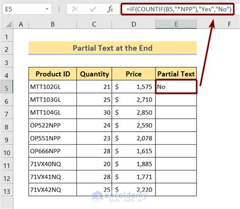 Check If Cell Contains Partial Text In Excel 5 Ways ExcelDemy