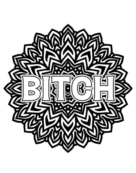82 Adult Cuss Word Coloring Sheets Dirty Coloring Pages For Etsy