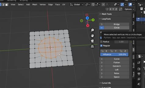 How Do I Transform Selected Vertices Into A Perfect Circle Modeling