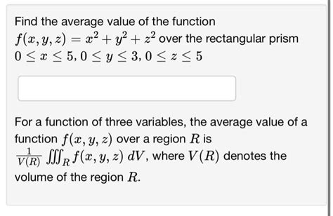 solved find the average value of the function