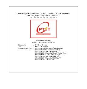 Tiểu luận tổng quan về tỷ giá hối đoái