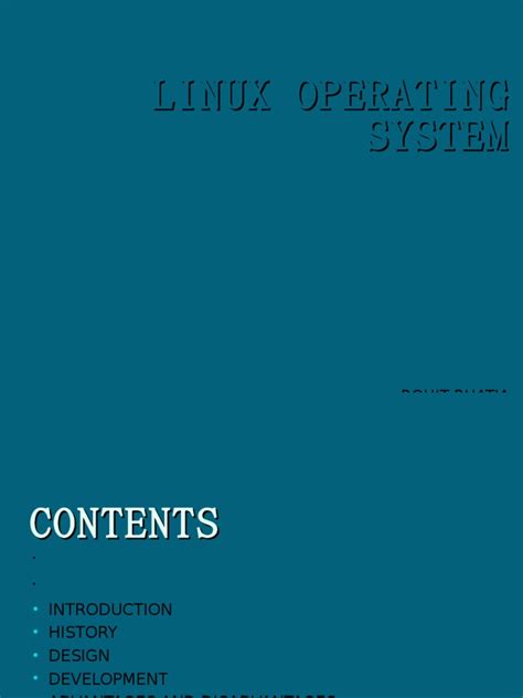 linux operating system pdf linux operating system