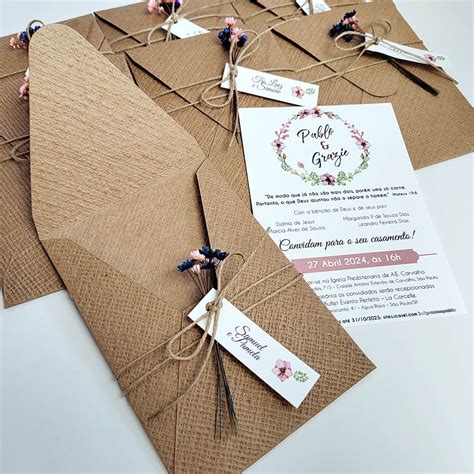Encontre os mais lindos modelos CONVITE CASAMENTO na Convites Pão de