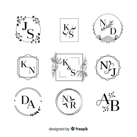 Floral Letter Logos Monogram Maker Design Create Cool Logo Ideas Artofit