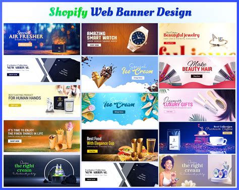 Web Banner Shopify Banner Template Design E Commerce Behance