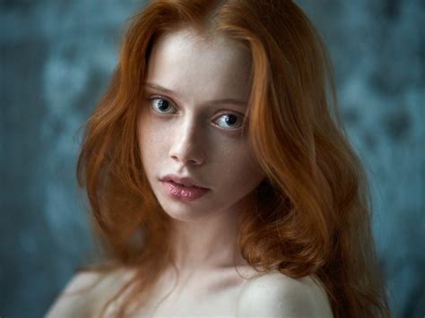 Hintergrundbilder Gesicht Frau Rothaarige Modell Porträt lange