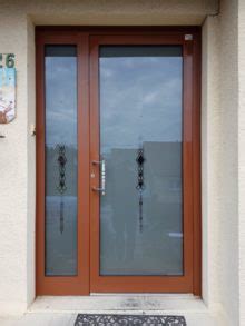 Fourniture et pose d une porte d entrée vitrée à LEIMBACH HAUT RHIN