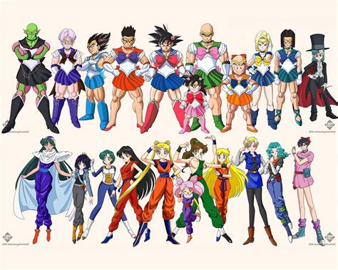Fantasyanime On Twitter Sailor Moon X Dragon Ball Crossover 😂 By Drawingsfromhell