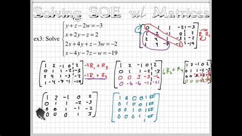 solving a 4x4 with matrices youtube