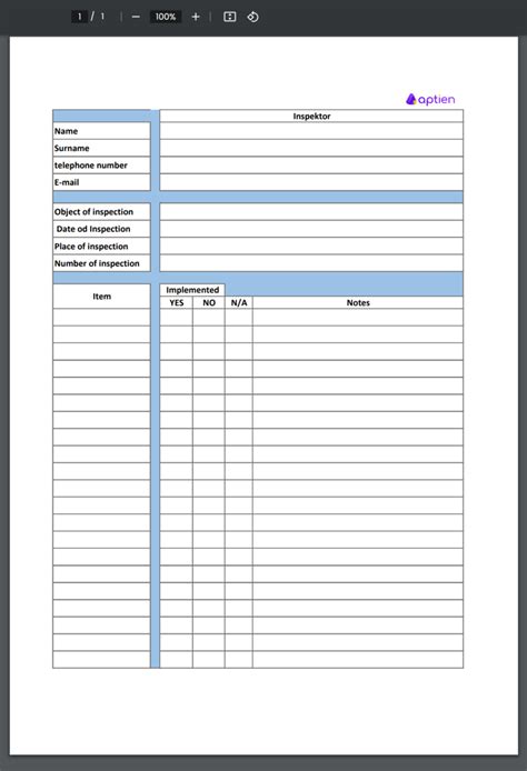 What Is Inspection Checklist Infoupdate Org