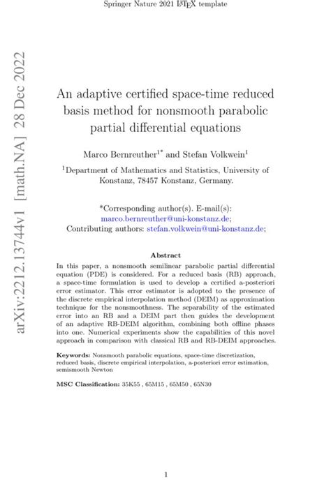 an adaptive certified space time reduced basis method for nonsmooth parabolic partial