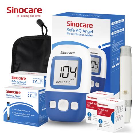 Sinocare Glucose Meter Blood Glucose Test Strips Check Diabetic 50 PCS