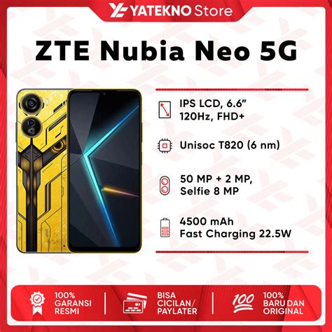 Jual ORIGINAL ZTE Nubia Neo 5G 8 256GB GARANSI RESMI NEW Shopee