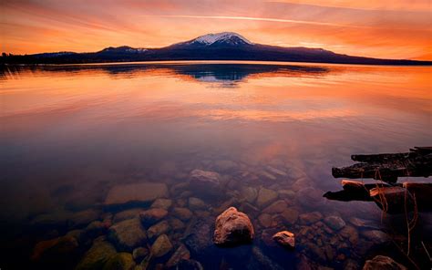 Wallpaper Sunlight Landscape Mountains Sunset Sea Lake Water
