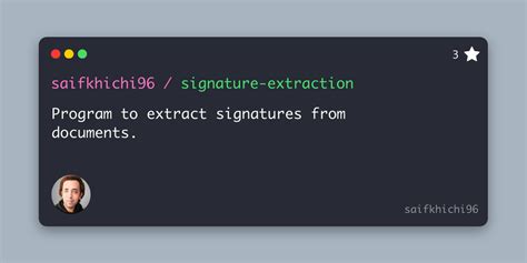 a python program to extract signatures from documents
