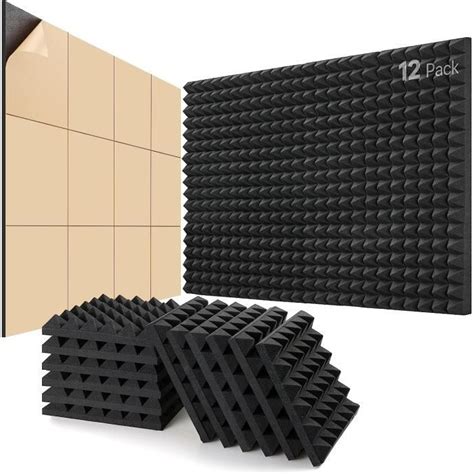 Mousse Acoustique Autocollante Lot De Panneaux Acoustique X