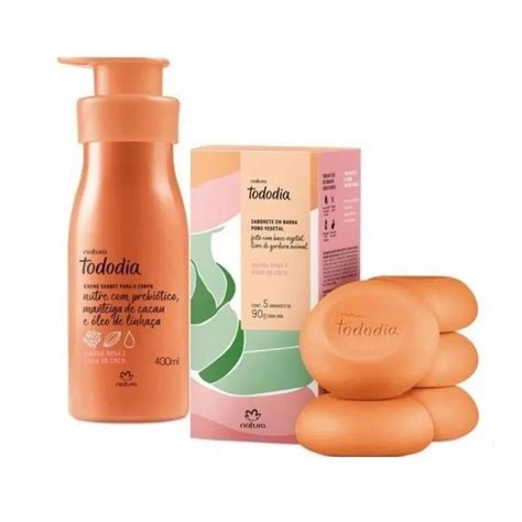 Combo Natura Tododia Manga Rosa e Água de Coco Hidratante 400 ml